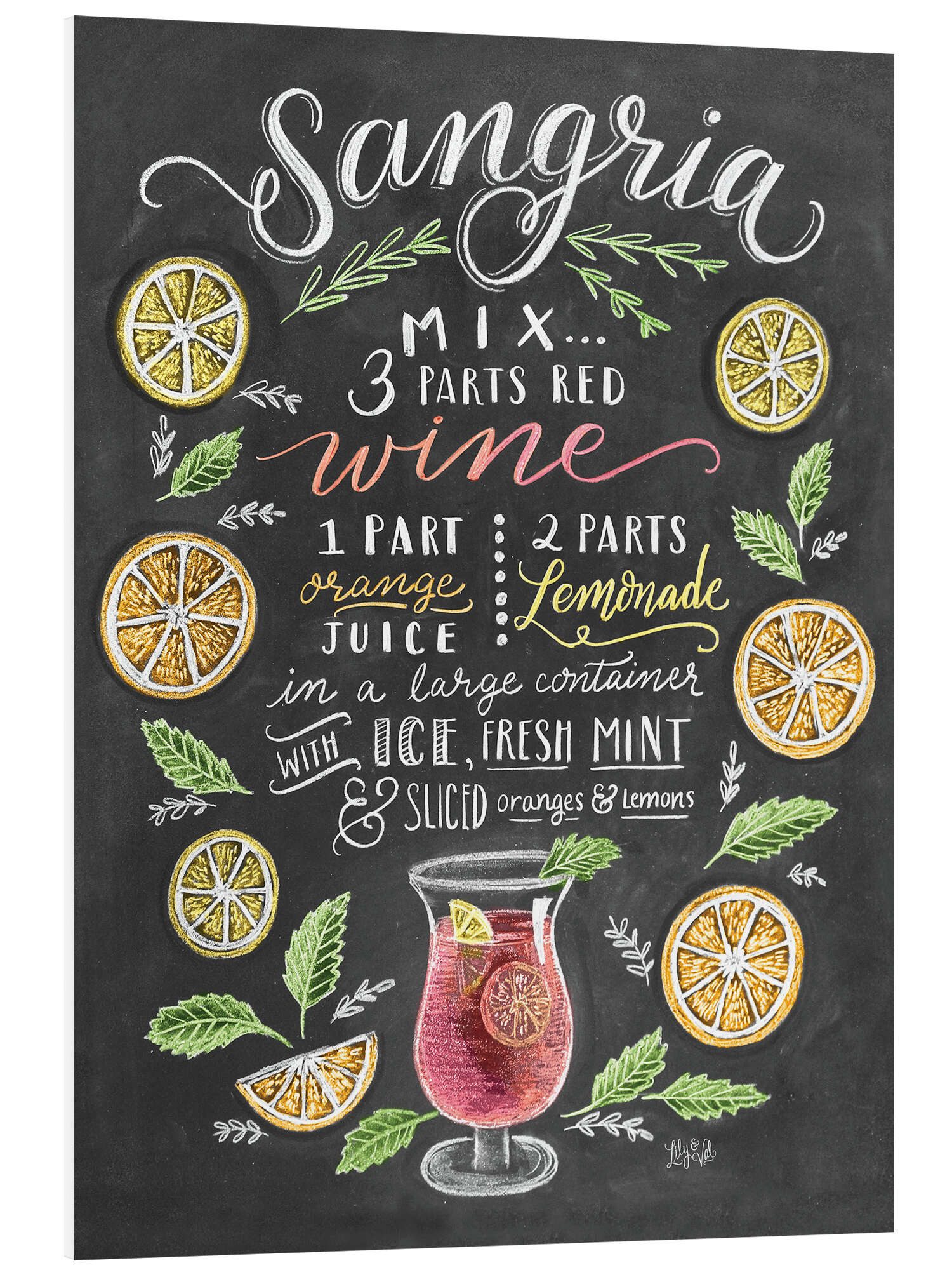 Posterlounge Forex Bild Lily And Val Sangria Rezept Englisch Küche