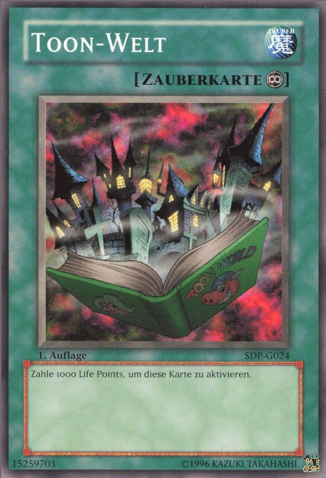 Recollectibles Sammelkarte Yugioh Karte Toon Welt Deutsch Yu Gi Oh