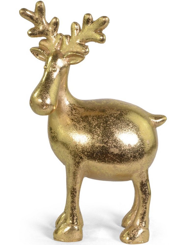 Riffelmacher And Weinberger Christbaumschmuck Goldene Dekofigur Rentier