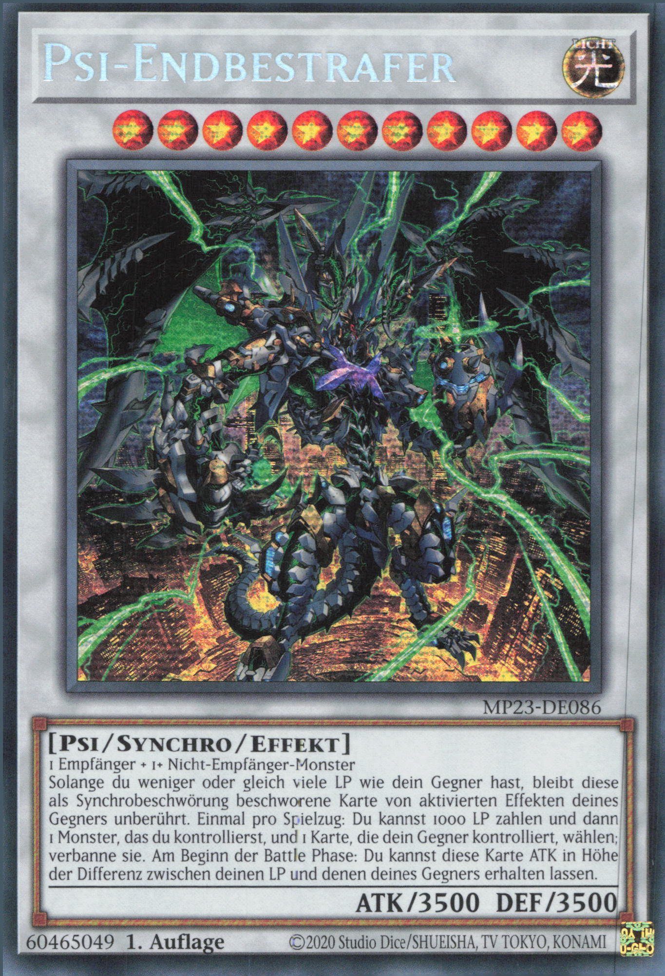 Recollectibles Sammelkarte Yugioh Karte Psi Endbestrafer Deutsch Yu Gi