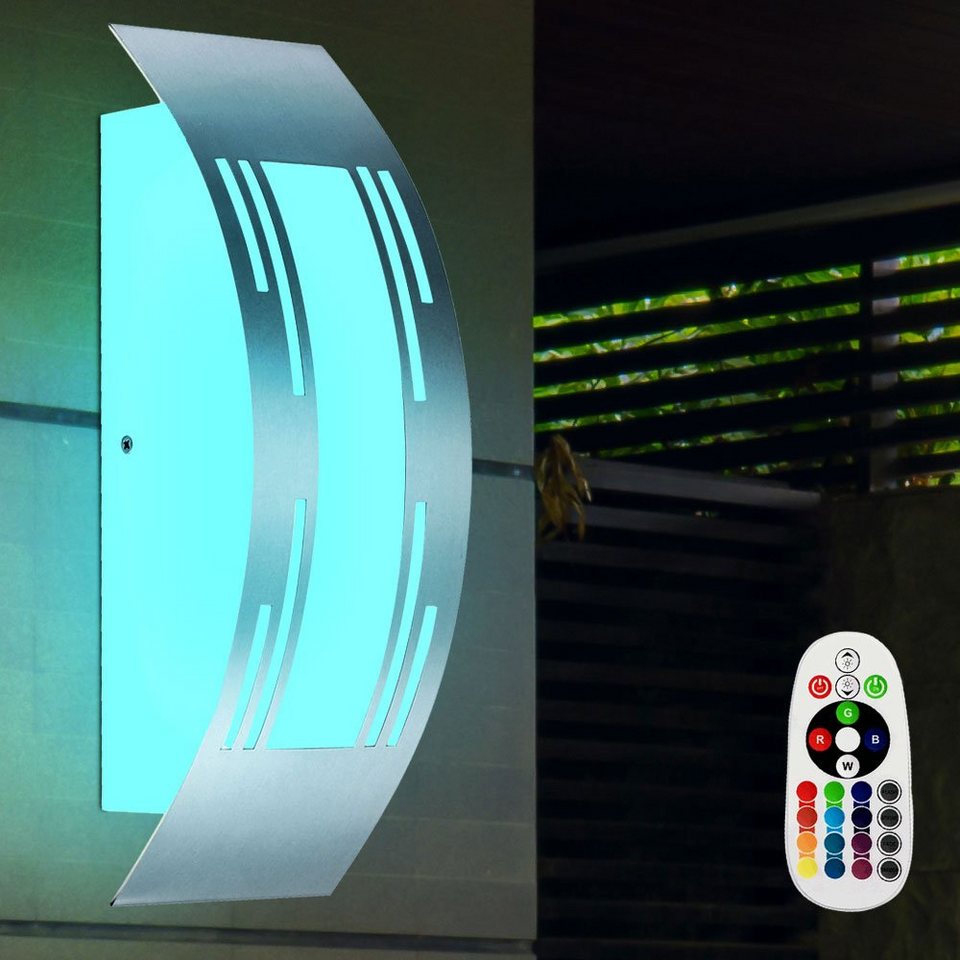 Etc Shop Außen Wandleuchte Design Wand Leuchte Farbwechsel Dimmer