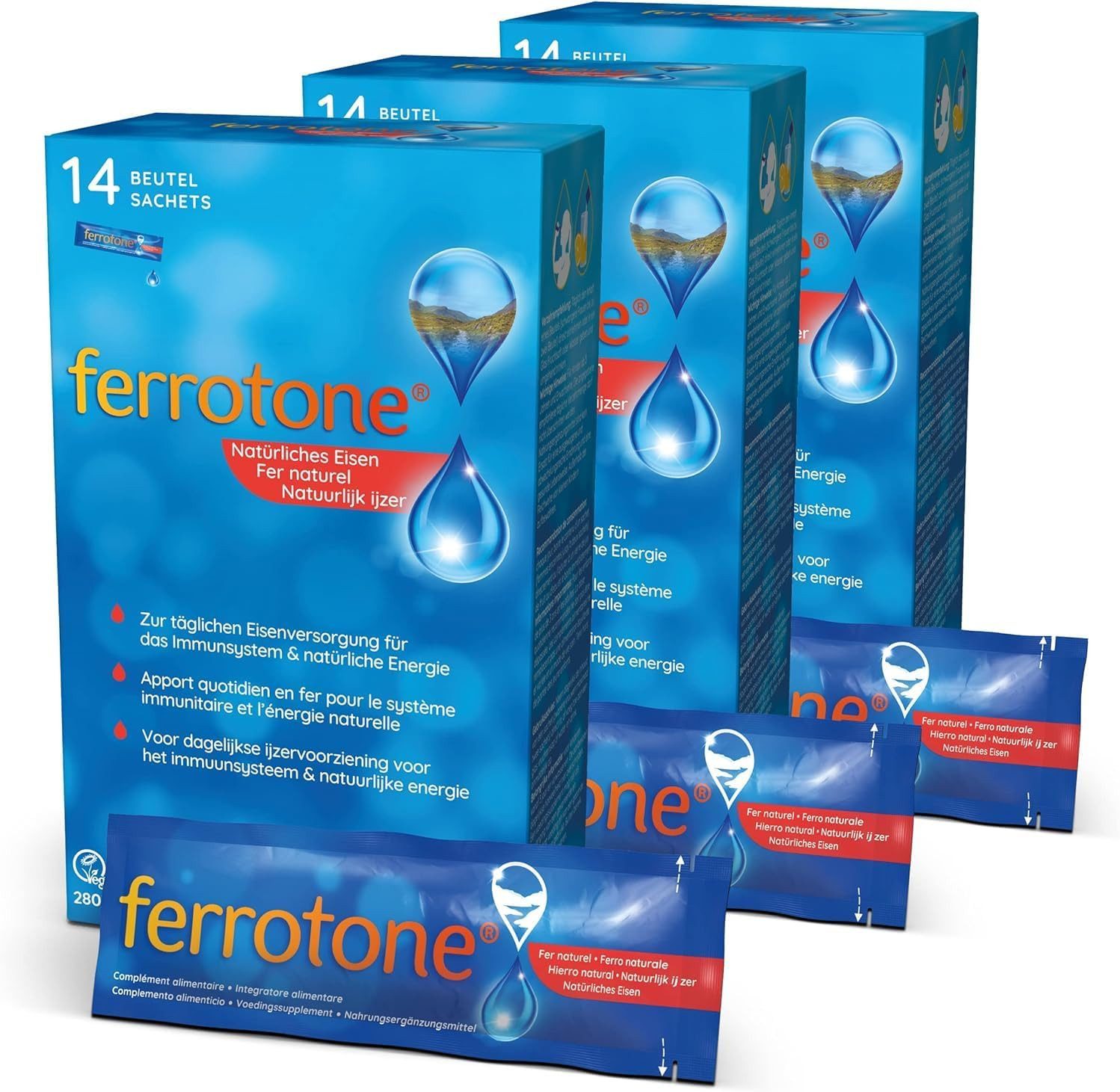 ferrotone Pulver, 20 ml à