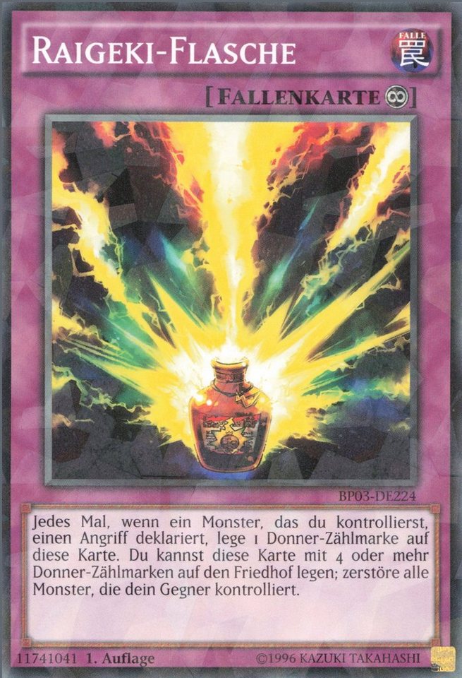 Recollectibles Sammelkarte Yugioh Karte Raigeki Flasche V 2 Deutsch