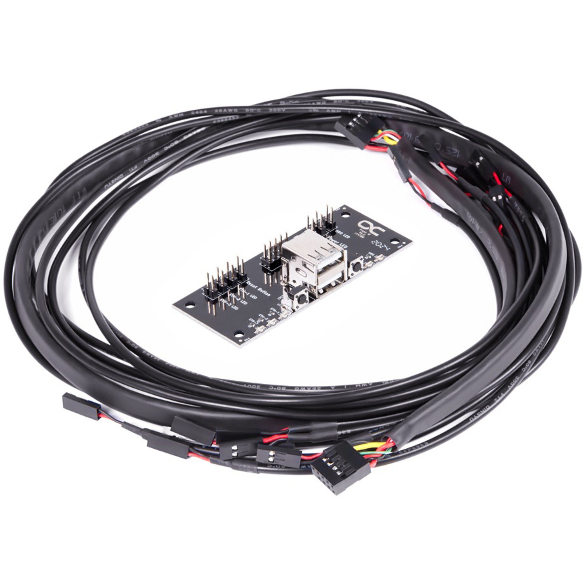 AlphaCool PC-Gehäuse Alphacool Front I/O-Panel mit USB 2.0/ und