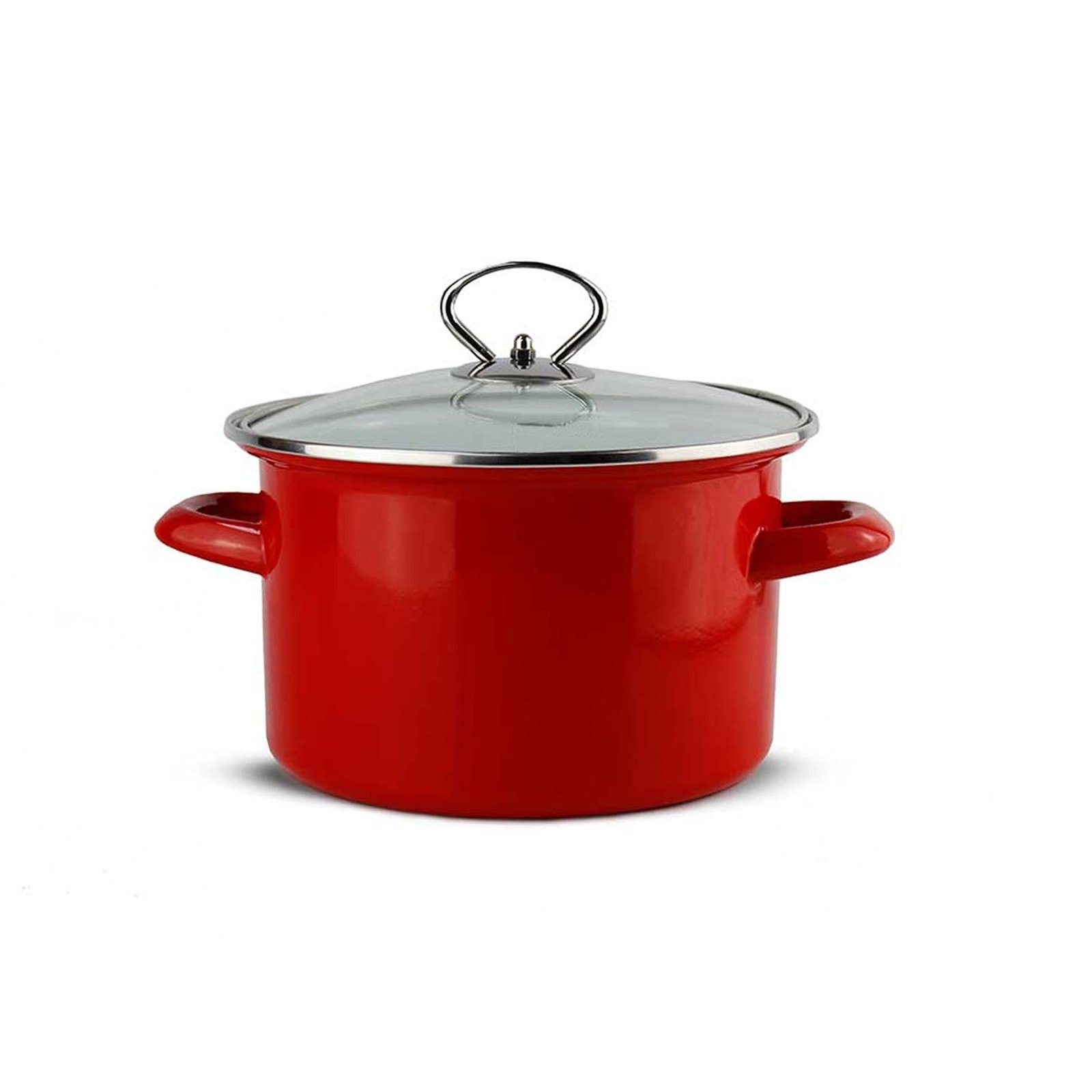 Neuetischkultur Bratentopf Bratentopf Metallic Red 45 Liter Stahl