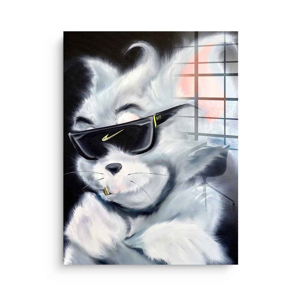Dotcomcanvas® Acrylglasbild Sunglass Cat Acrylglas Acrylglasbild Tom