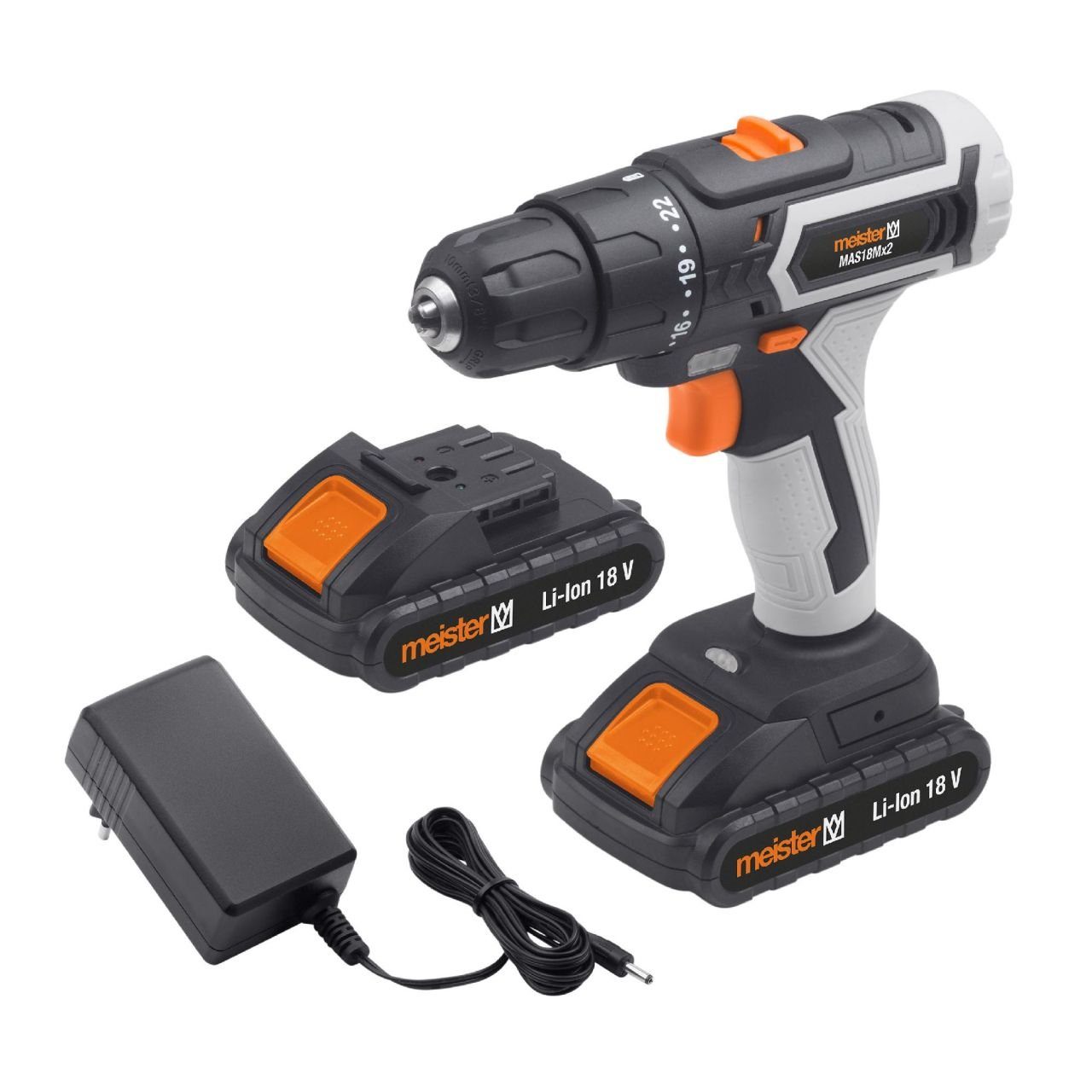 meister Akku-Bohrschrauber Meister Akkubohrschrauber 18 V Li-Ion 1,5 Ah 2