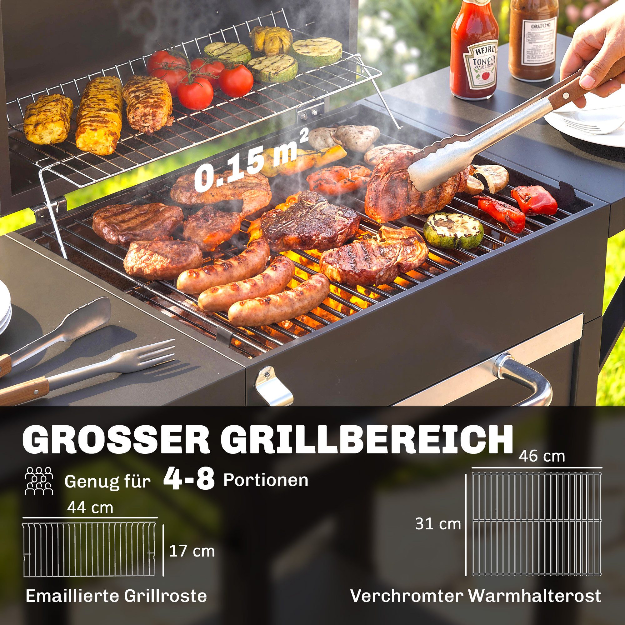 Holzkohlegrill Grosse Grillflache