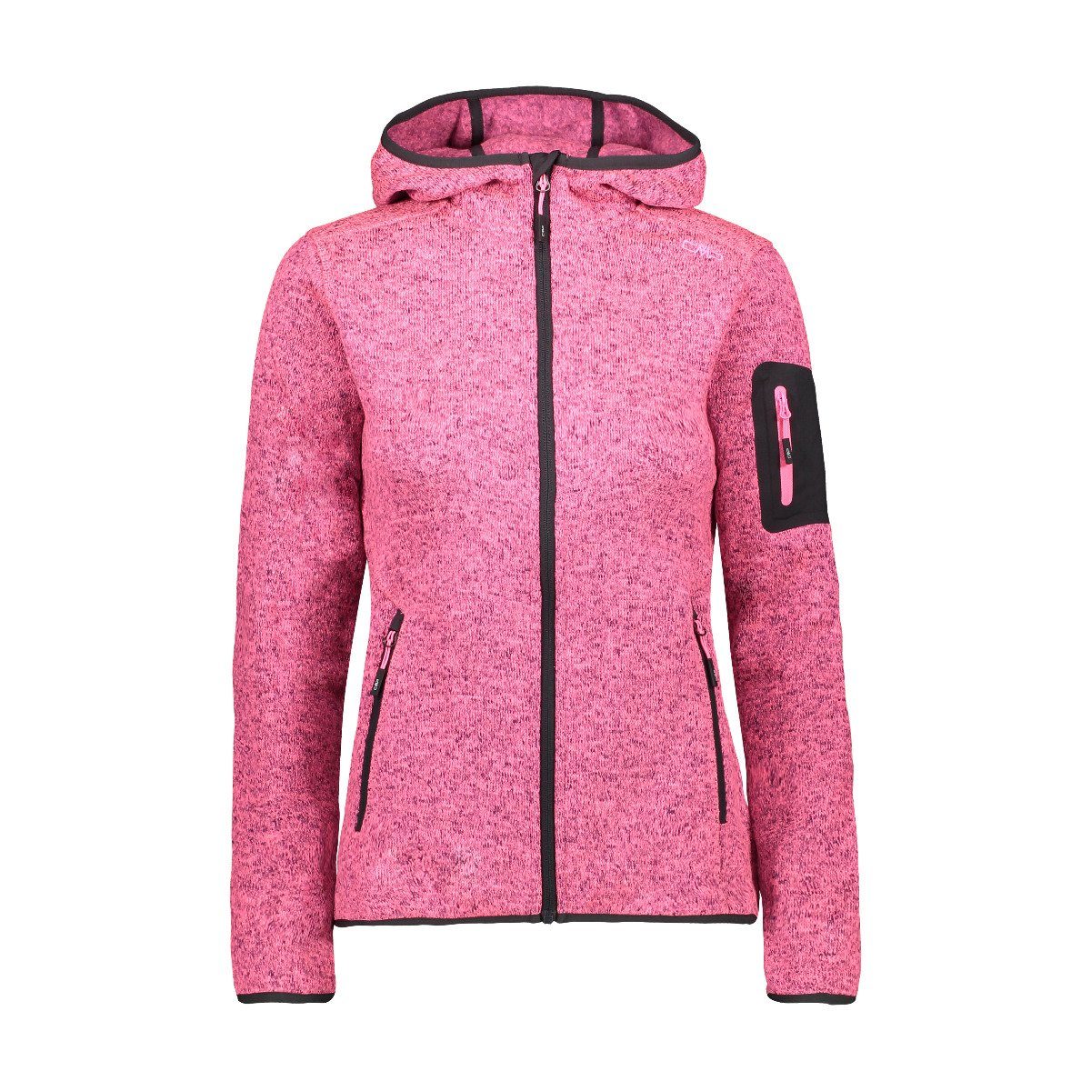 Cmp Strickjacke Cmp Damen Strickfleecejacke Mit Kapuze 3h19826 08h