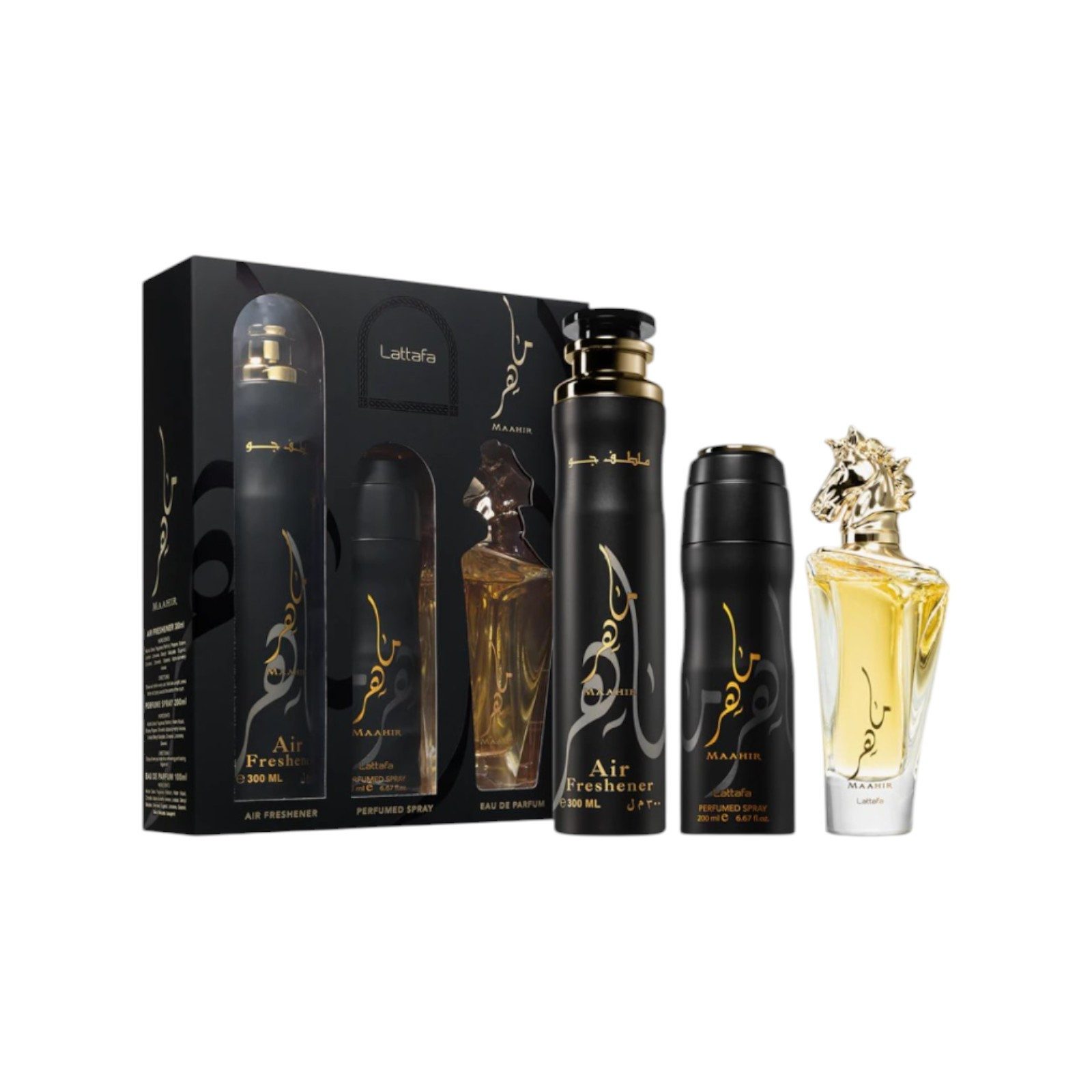 Lattafa Eau de Parfum Lattafa Maahir Set, 3-tlg.