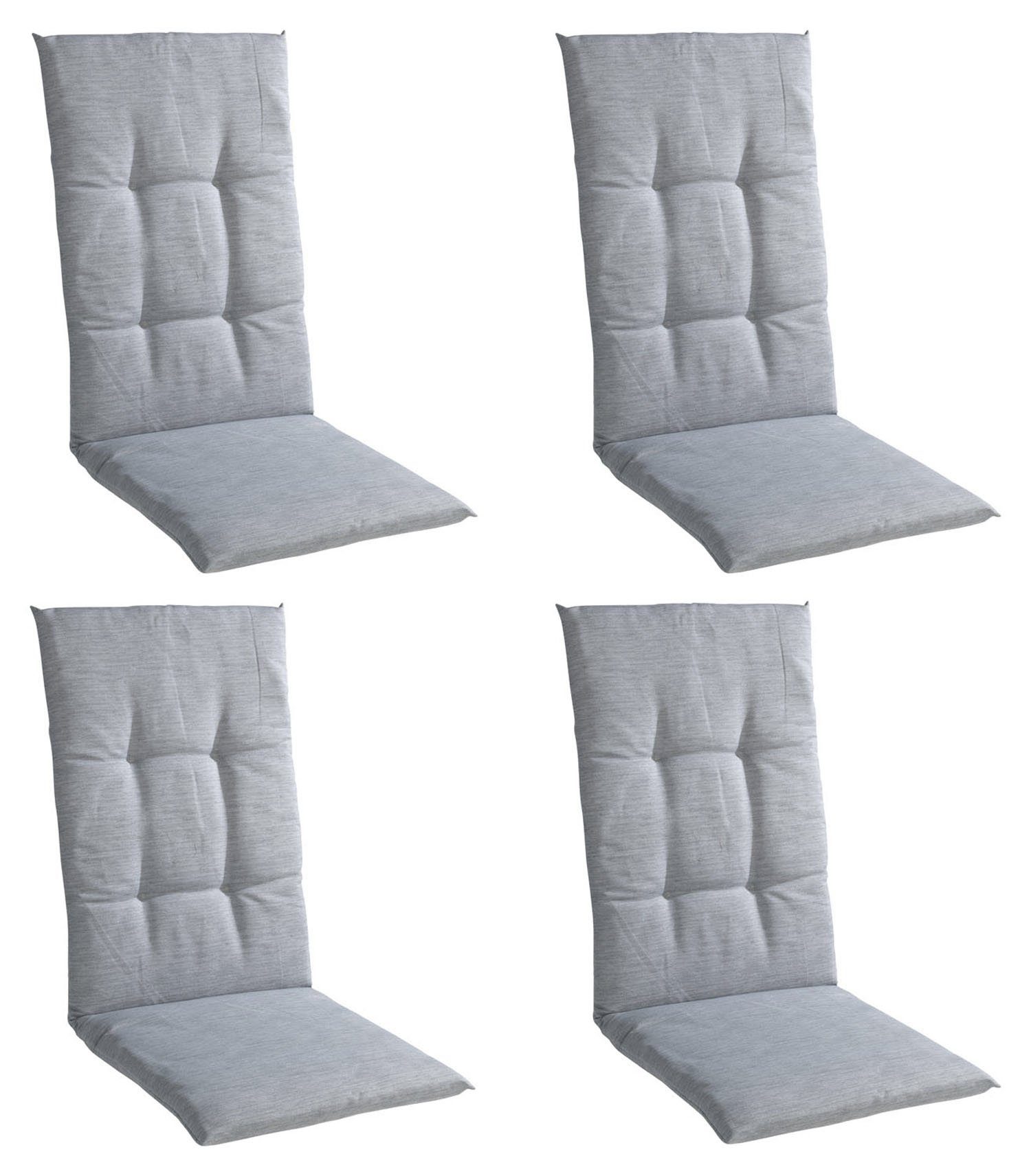 Go De Hochlehnerauflage Stongha B 48 X L 118 Cm Grau 4er Set Set