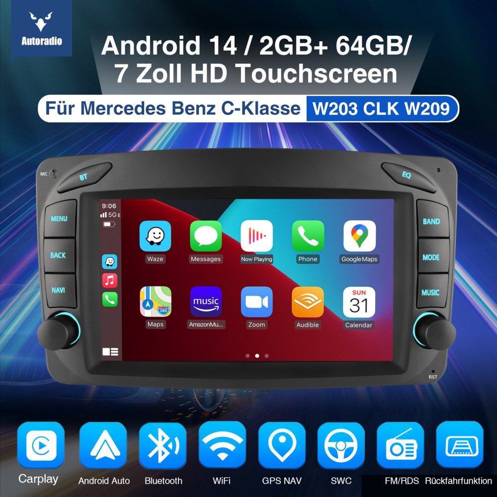 Preisvergleich für ESSGOO Carplay NAVI RDS Für Mercedes | Ladendirekt