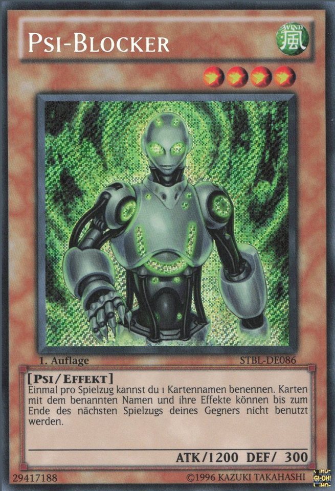 Recollectibles Sammelkarte Yugioh Karte Psi Blocker Yu Gi Oh Karte