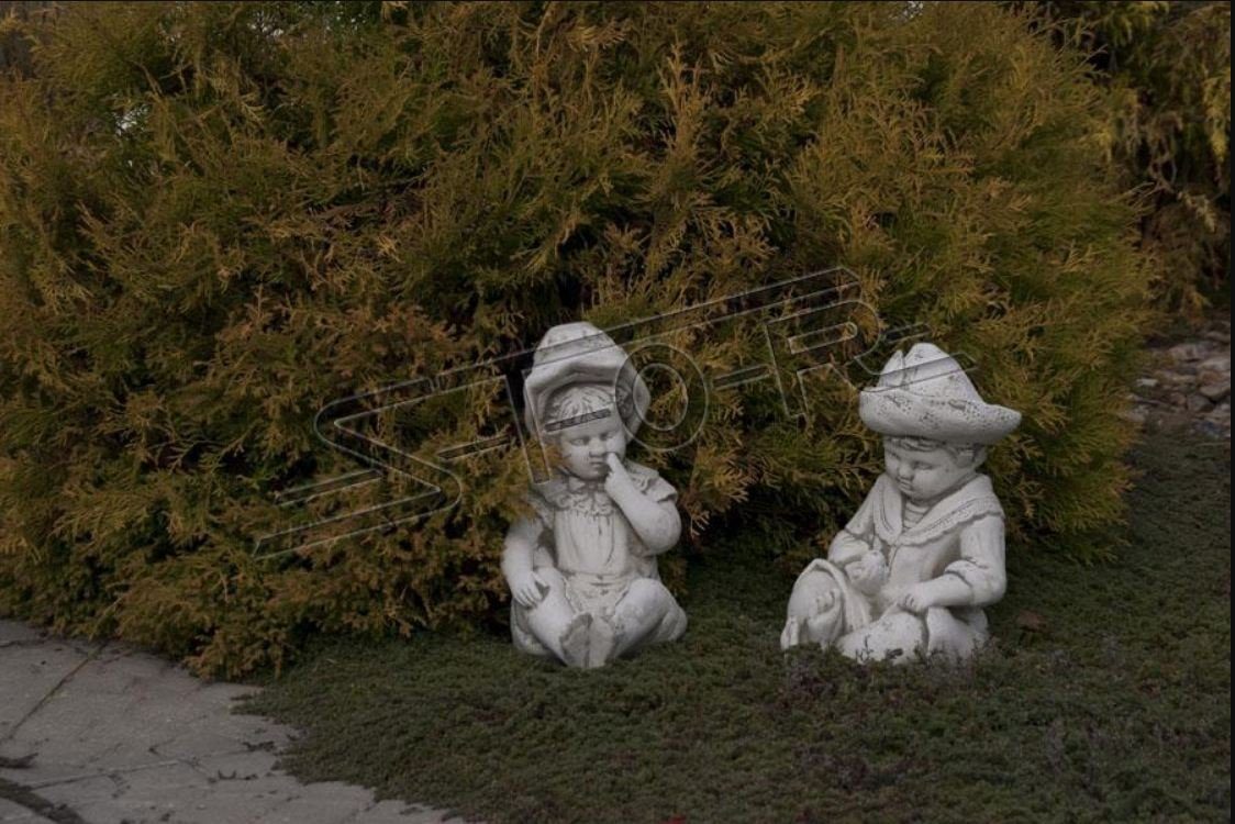 Jvmoebel Skulptur Kind Büste Skulptur Design Figur Statue Garten