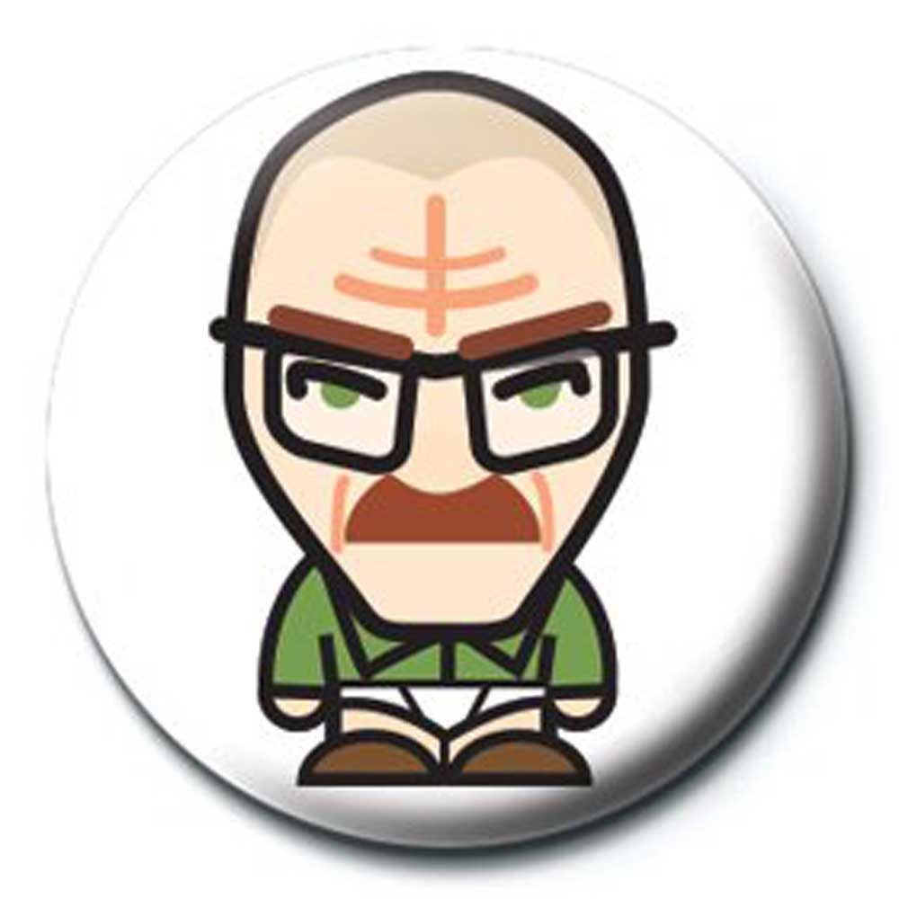 Button Breaking Bad - Button Badge - Walt Cartoon