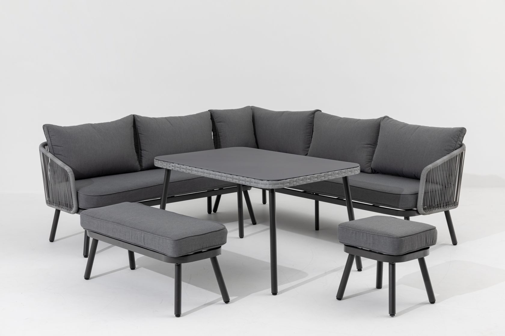 Gardissimo Gartenlounge Set Cento Hohe Dining Rope Eck Lounge Set Dining