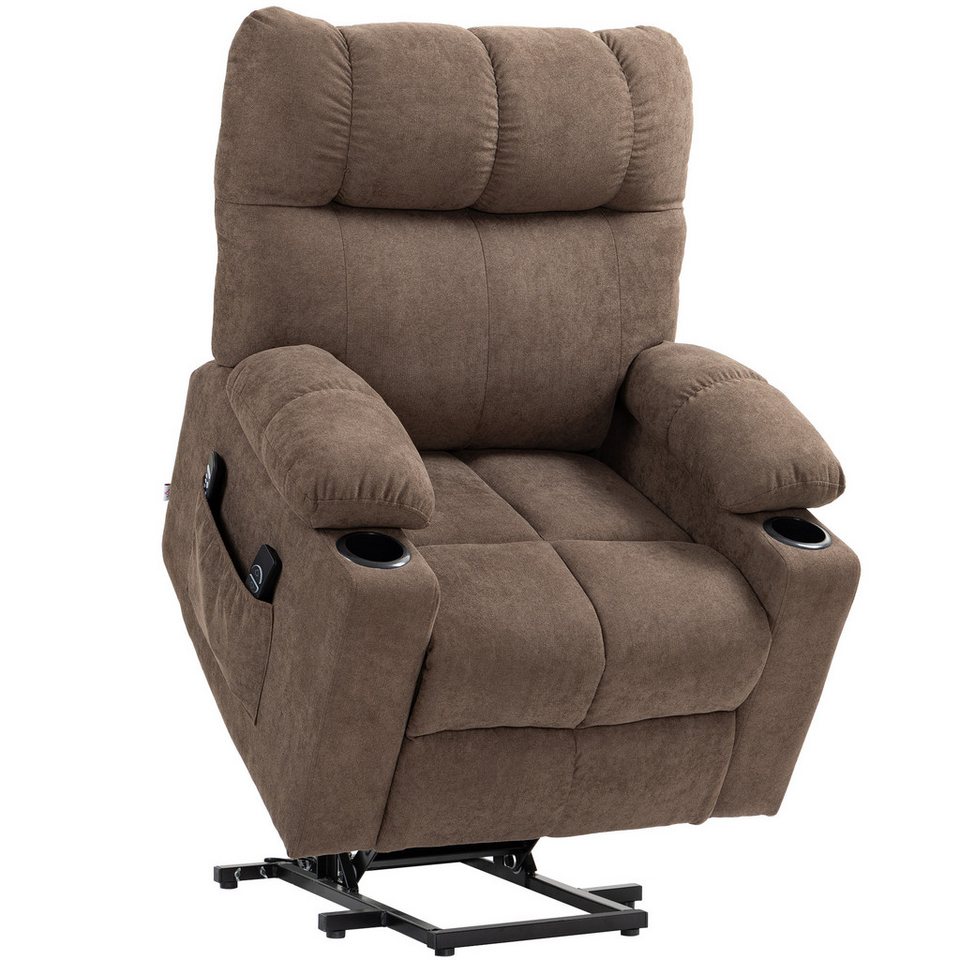 Homcom Massagesessel Elektrischer Aufstehsessel Liegefunktion