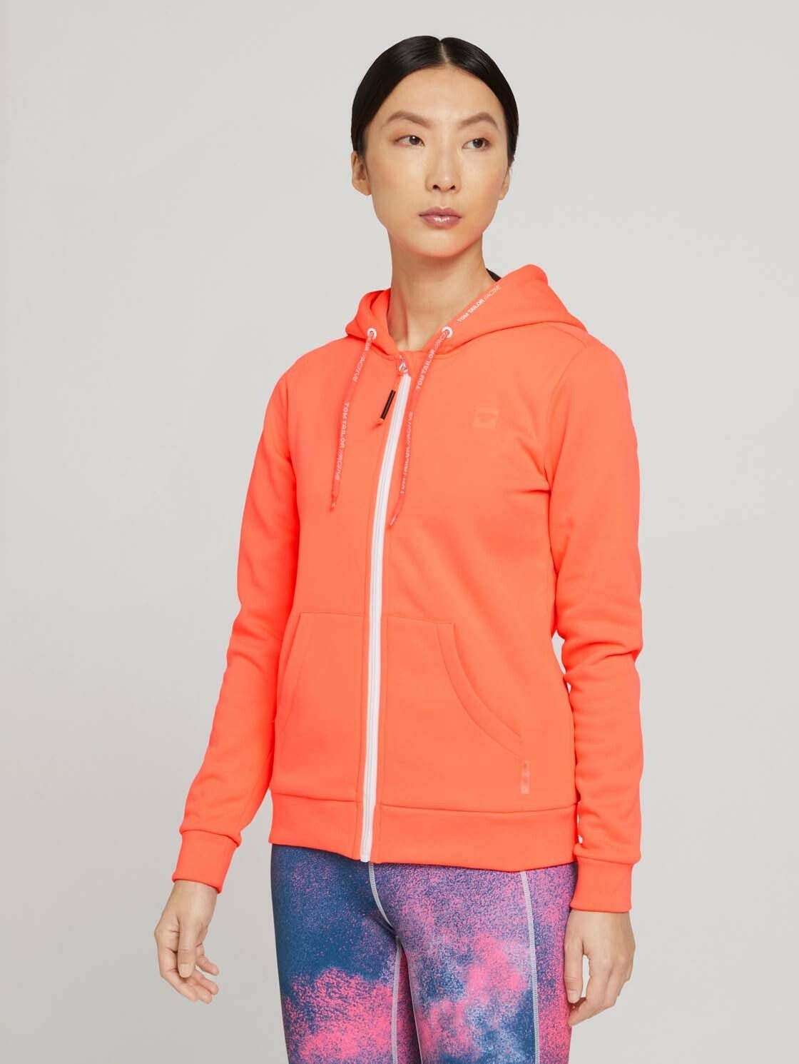 Tom Tailor Funktions Kapuzensweatjacke Sweatjacke Mit Rückenprint