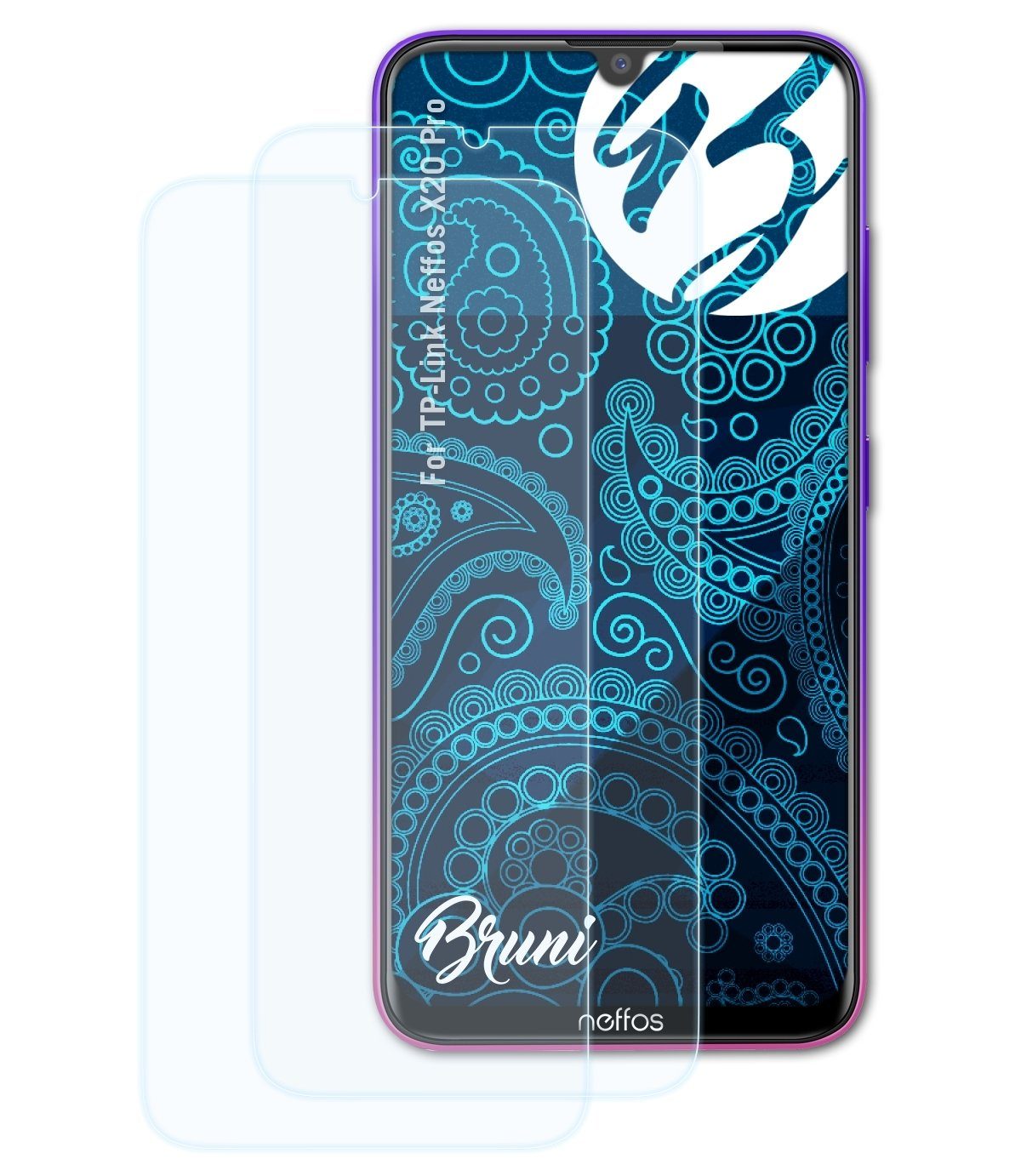 Bruni Schutzfolie Glasklare Displayschutzfolie Für Neffos X20 Pro 2