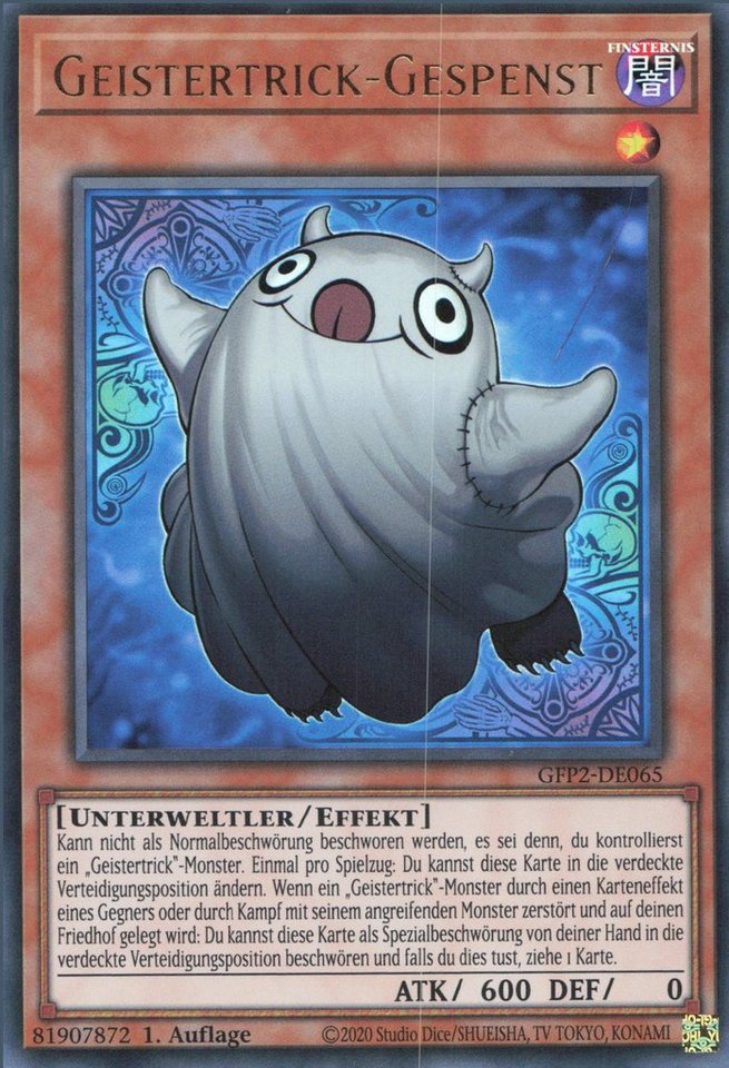 Recollectibles Sammelkarte Yugioh Karte Geistertrick Gespenst Deutsch