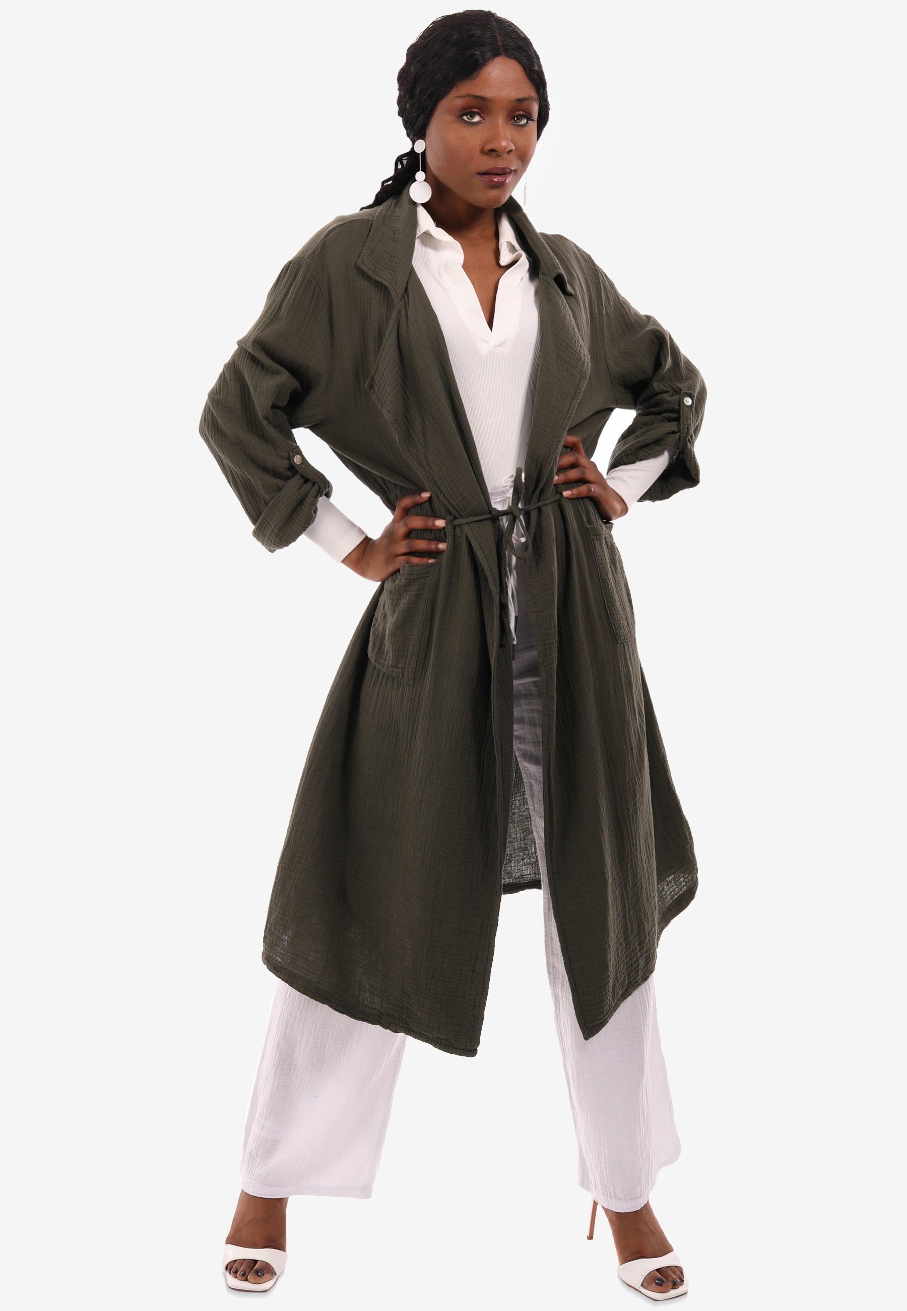 Yc Fashion And Style Sommerjacke Oversized Longjacke Aus Herrlich Weicher