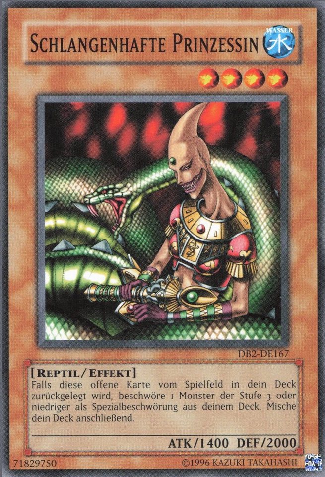 Recollectibles Sammelkarte Yugioh Karte Schlangenhafte Prinzessin Yu