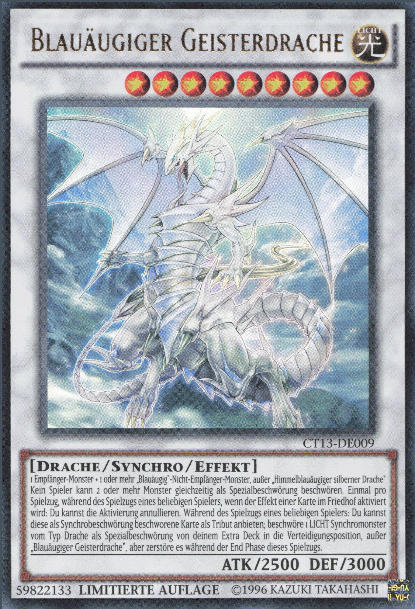 Recollectibles Sammelkarte Yugioh Karte Blauäugiger Geisterdrache