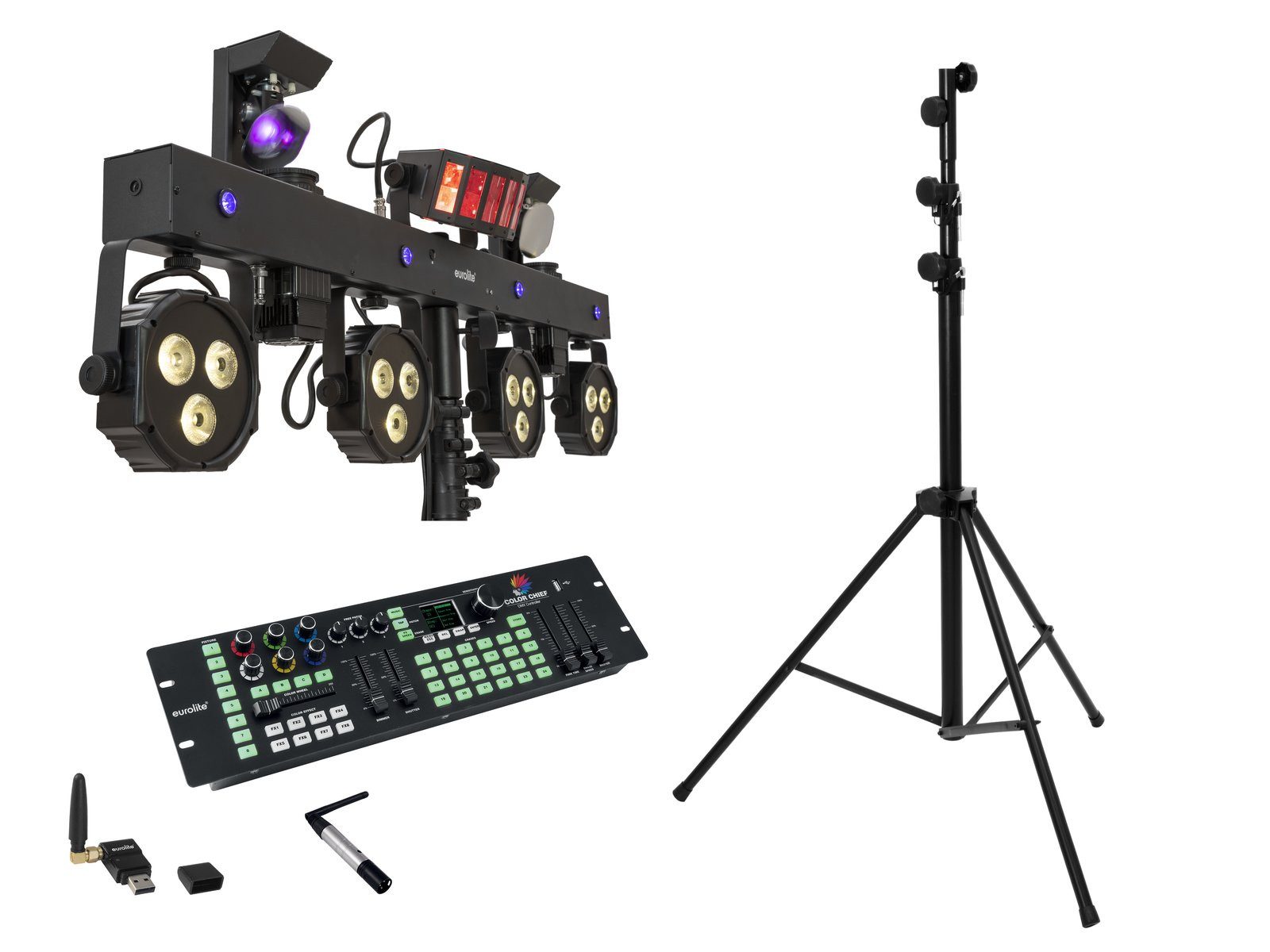 EUROLITE Discolicht EUROLITE LED KLS Scan Next FX Kompakt-Lichtset ...