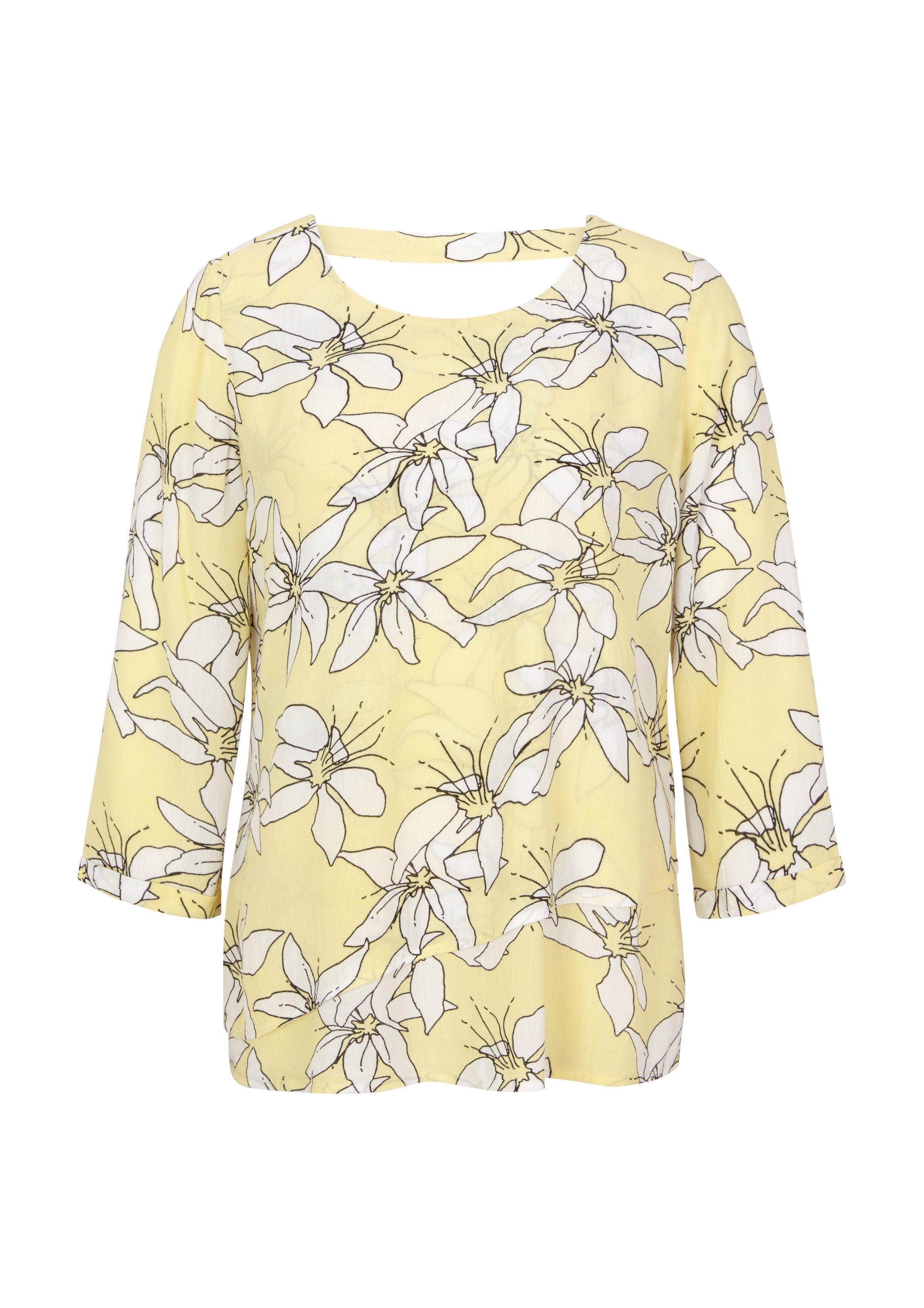 Comma Klassische Bluse Comma Layering Bluse Blusen Damen Gelb