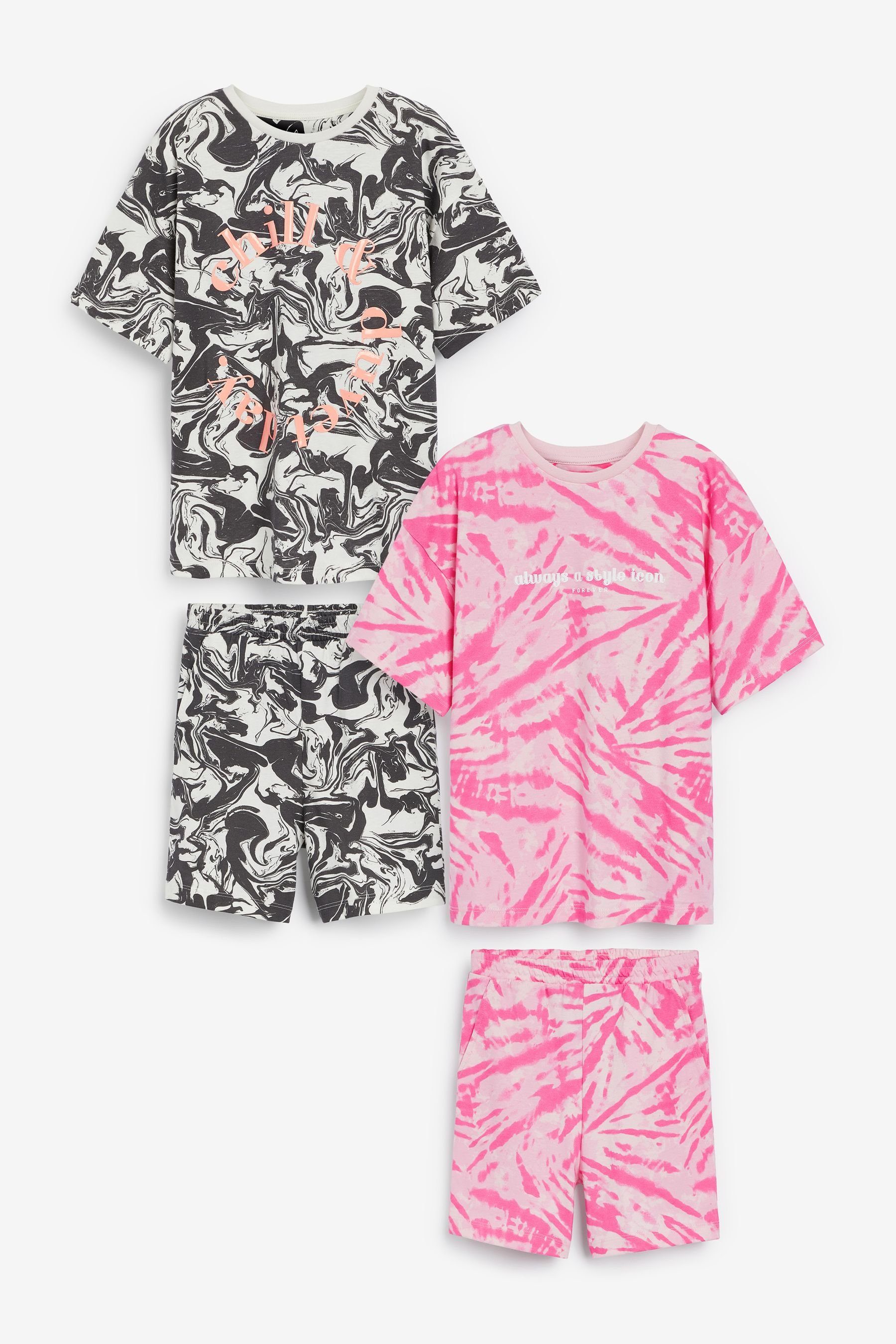 Next Pyjama Kurze Pyjamas 2er Pack 4 Tlg Otto