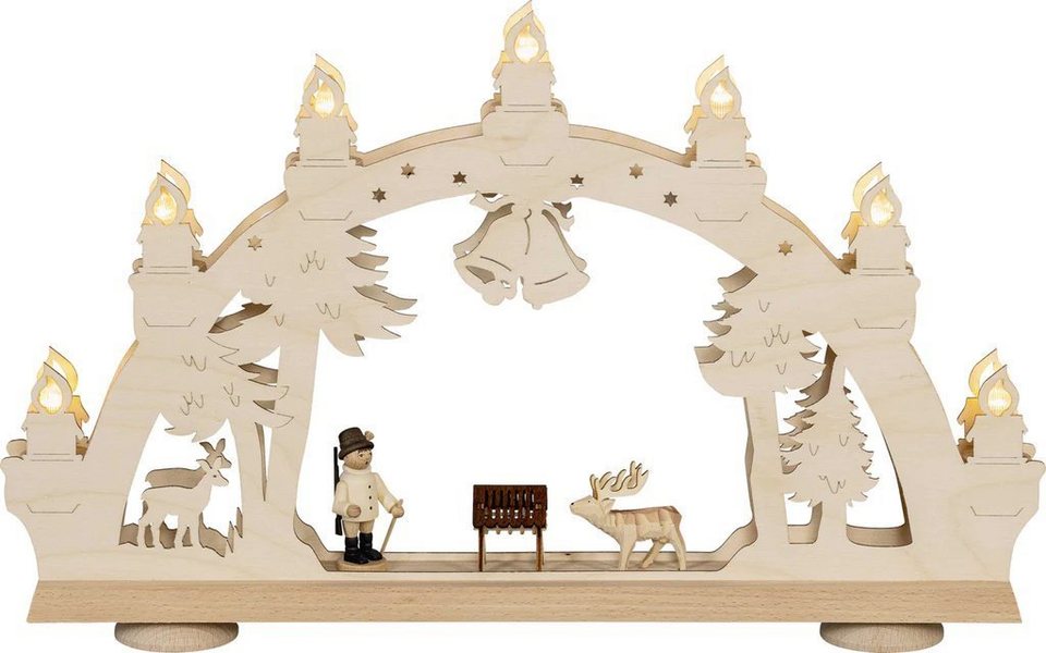 Saico Original Lichterbogen 3d Lichterbogen Jäger Im Wald 7 Flammige
