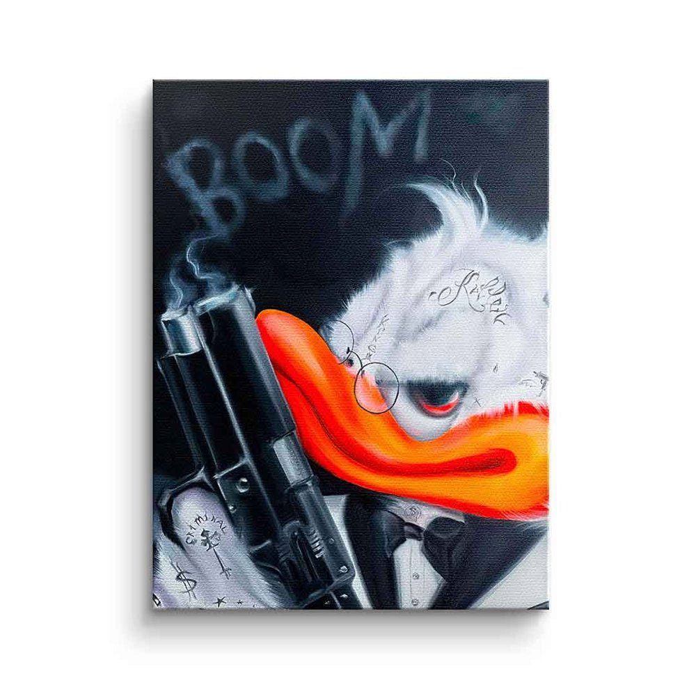 Dotcomcanvas® Leinwandbild Boom Leinwandbild Boom Duck Gangster