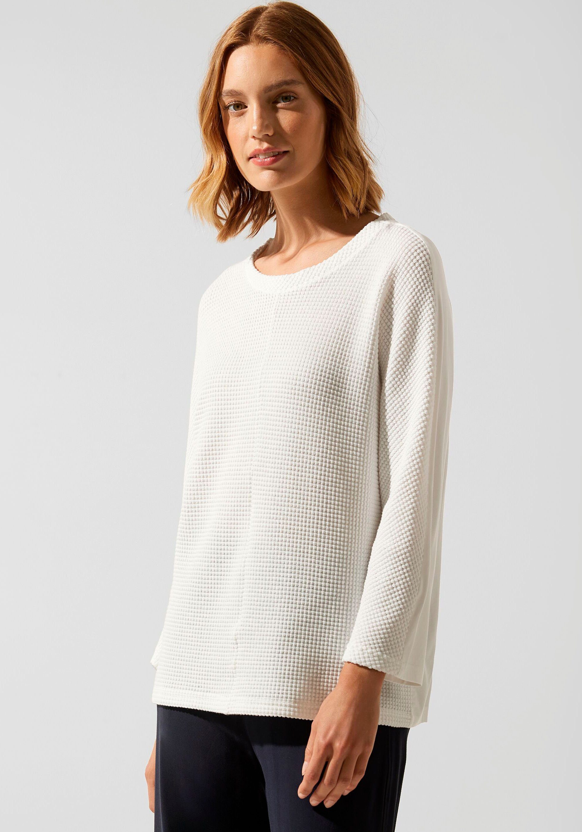 Street One Langarmshirt Mit Struktur Langarmshirt Von Street One