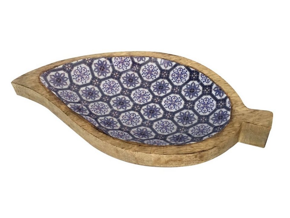 Soma Dekoschale Servierschale Snack Schale Blatt 30 X 15 Cm Mangoholz