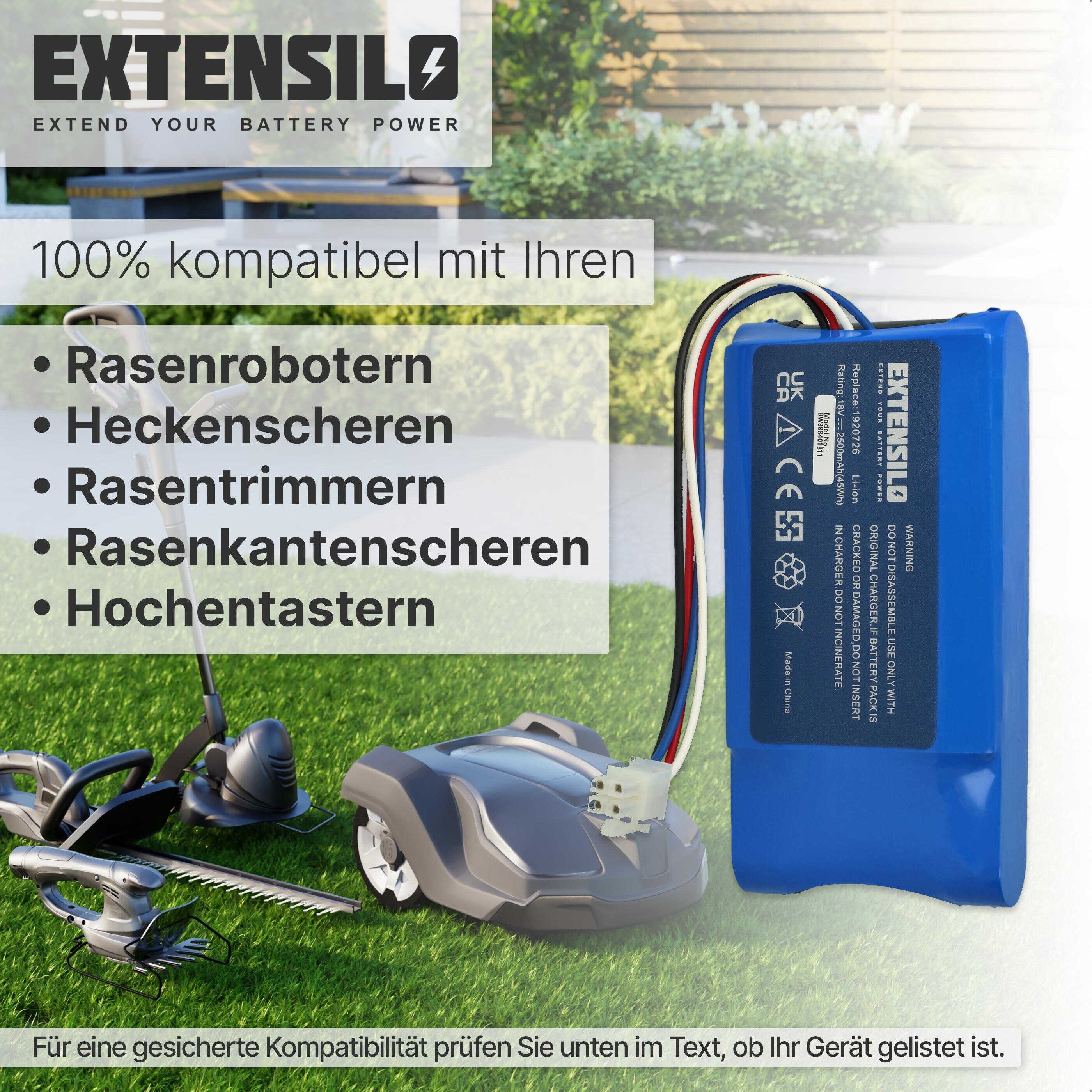 Extensilo passend für Yard Force Mowbest 805 Mähroboter / Rasenmäher ...
