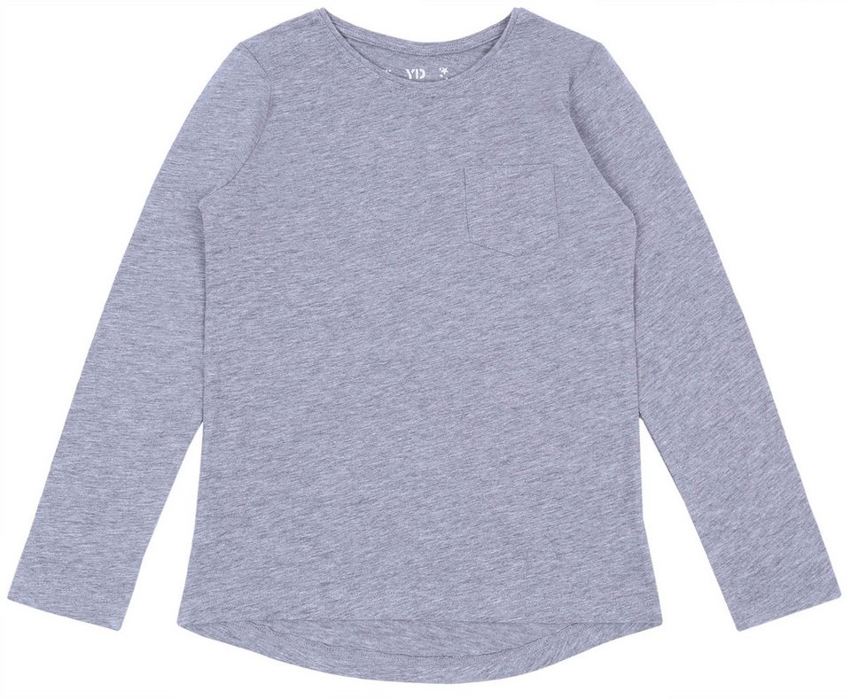 Sarciaeu Langarmbluse Graue Bluse Mit Tasche 10 11 Jahre