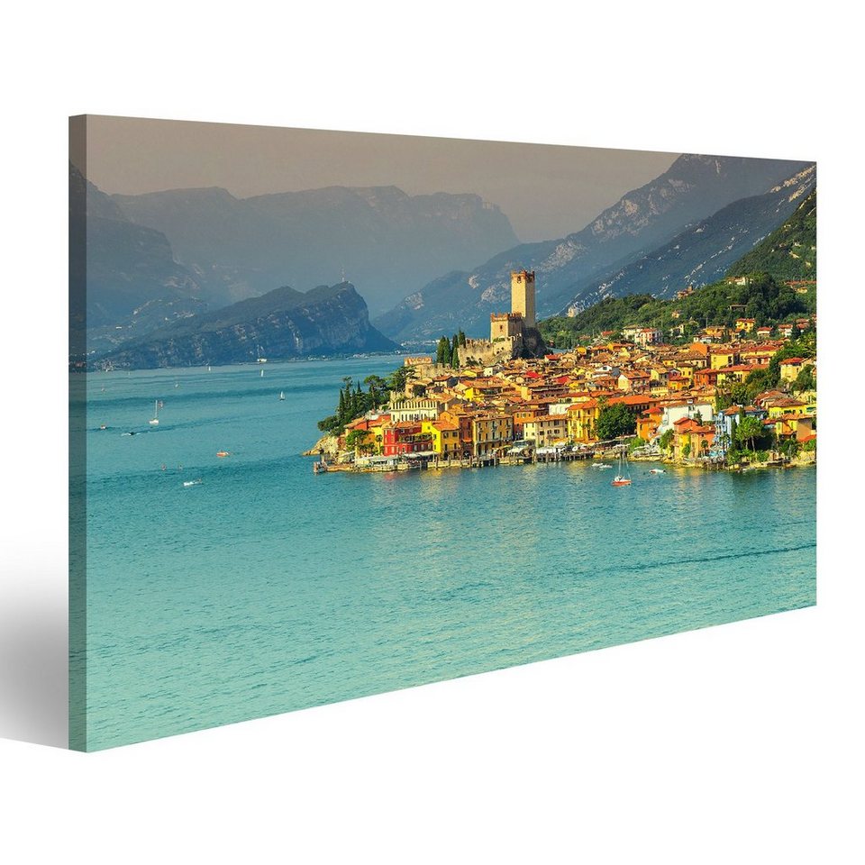 Islandburner Leinwandbild Bild Auf Leinwand Fabelhafter Gardasee Mit