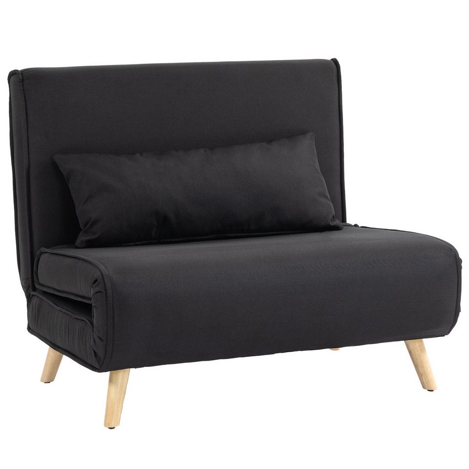 Homcom Sessel Schlafsofa Mit Bettfunktion Zierkissen Schlafsessel 1
