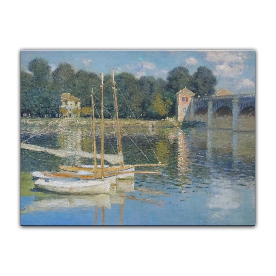 Bilderdepot24 Leinwandbild Alte Meister Claude Monet Brücke Von