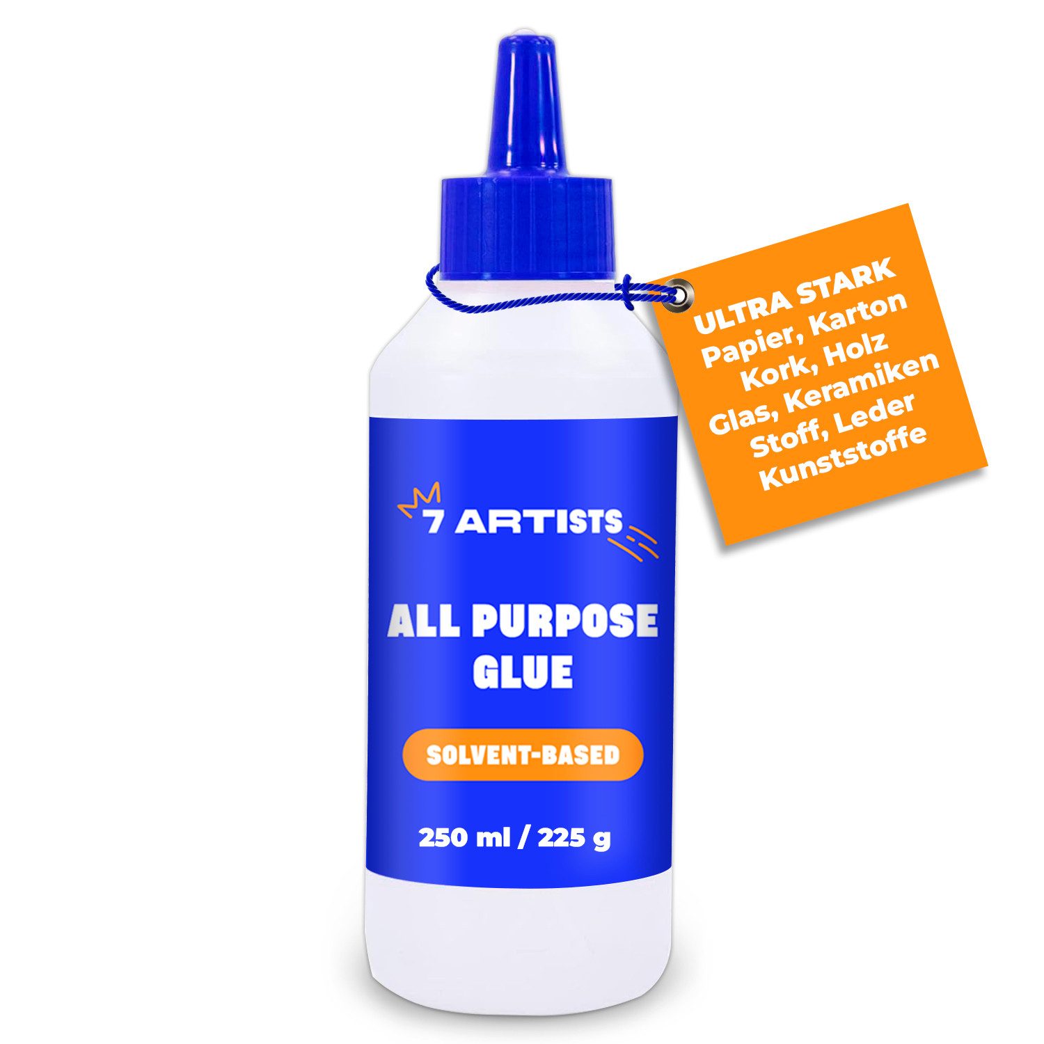 7 Artists Bastelkleber 7 Artists Bastelkleber Transparent Flüssig 225 g - Bastelleim