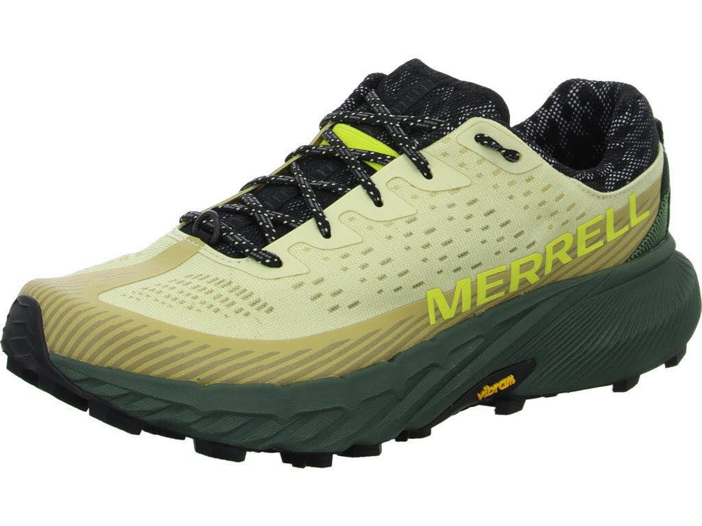 Merrell Agility Peak 5 (angenehmer Tragekomfort, Rock Plate) grün/beige ...