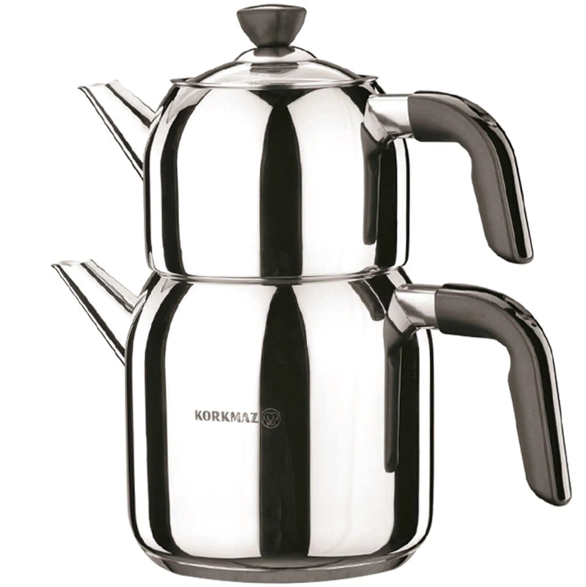 Özberk Teekanne Kappa-A078-01, (Packung, 2 teilig), Korkmaz Kappa A078-01 Teekocher Teekanne