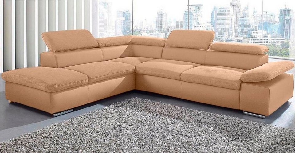 Sitandmore Ecksofa Valantine L Form Inkl Kopf Und Armteilverstellung