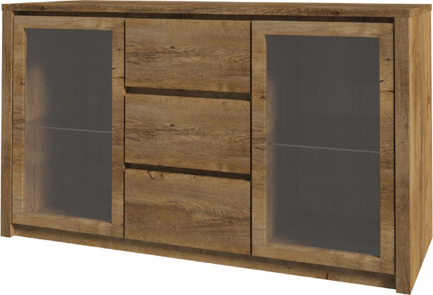 Xlmoebel Kombikommode Neue Massive Holz Kommode Anrichte Sideboard