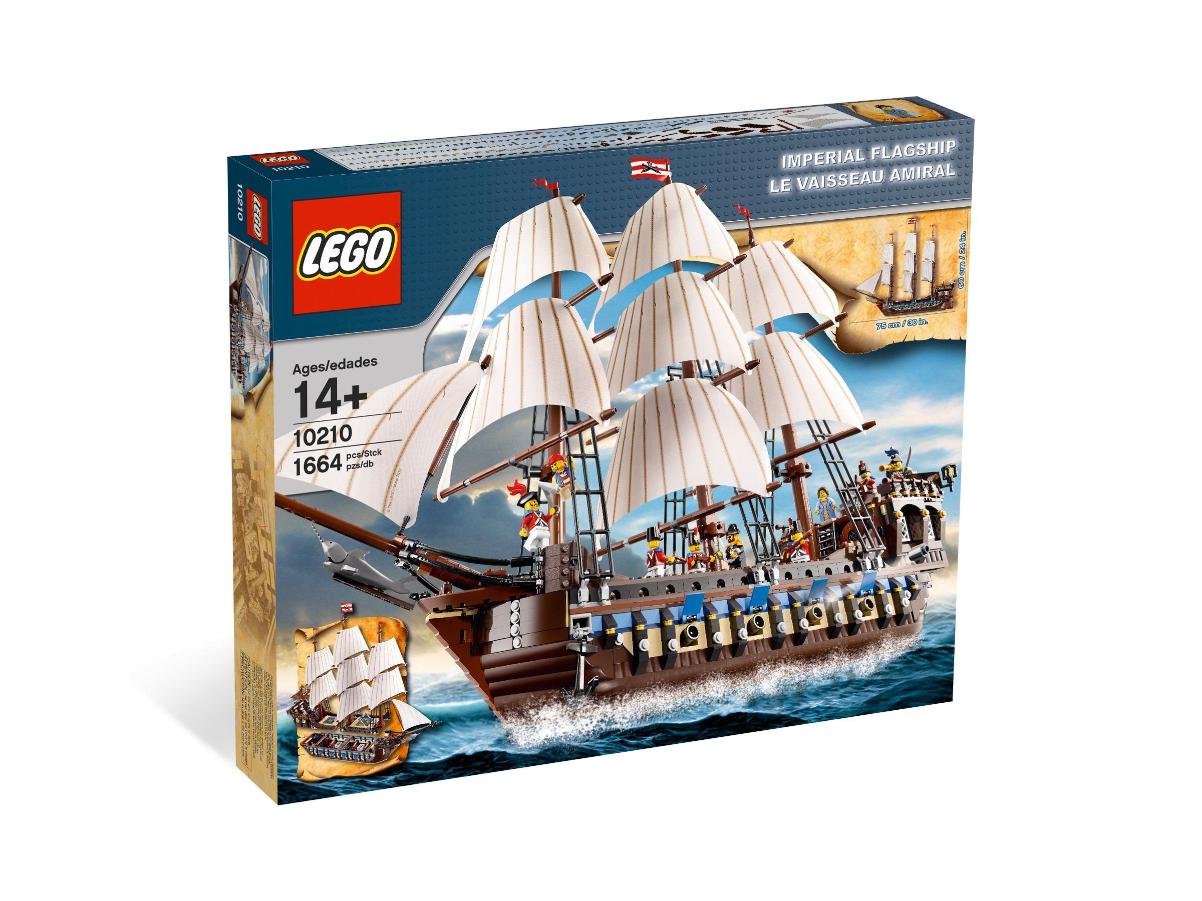 LEGO® LEGO® Advanced Models Segelschiff - 10210 NEU! Teile 1664x Spielbausteine, (Bausteine ...
