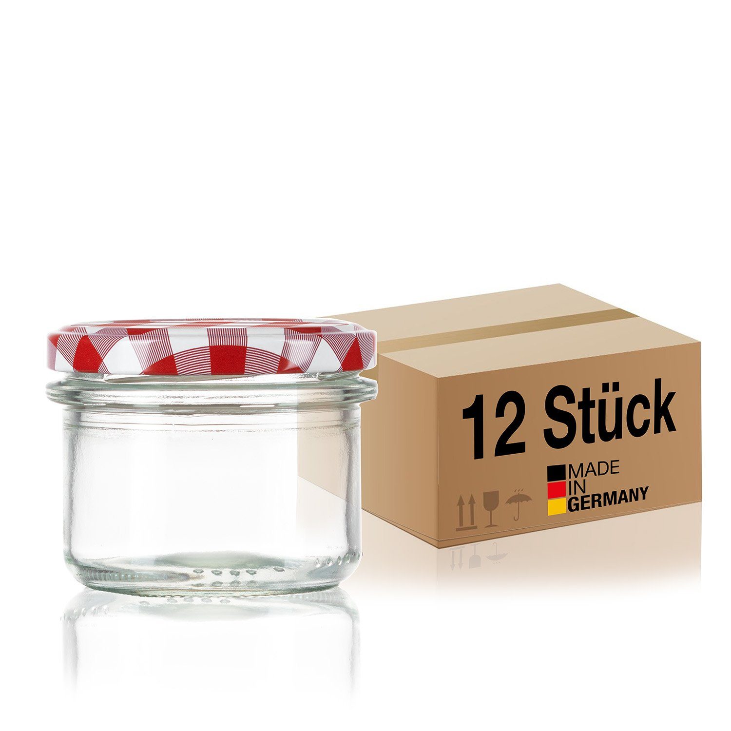 Bigdean Einmachglas 125 Ml − Einweckgläser Klein To 66 − Made In