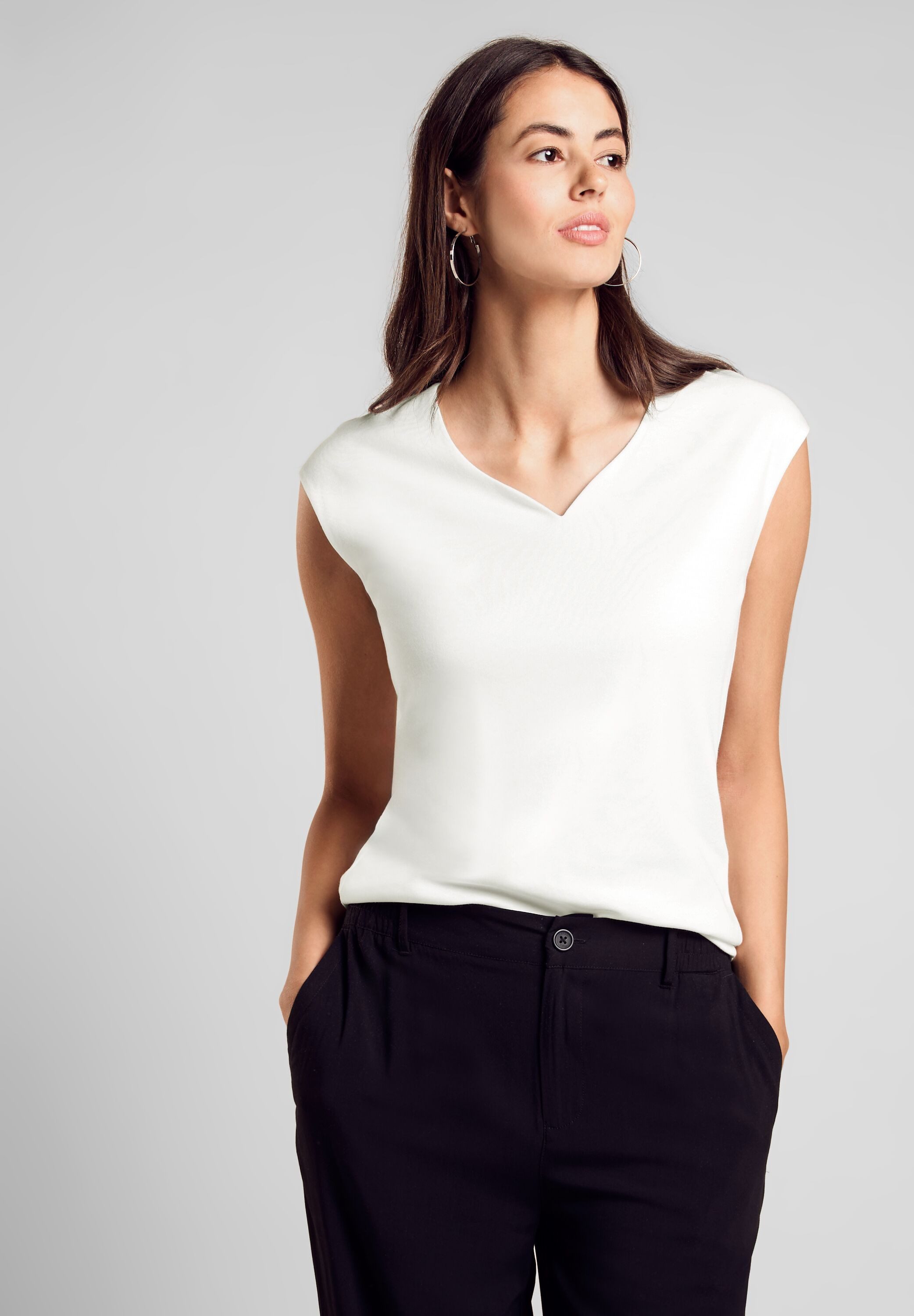 Street One Shirttop Mit Herzausschnitt