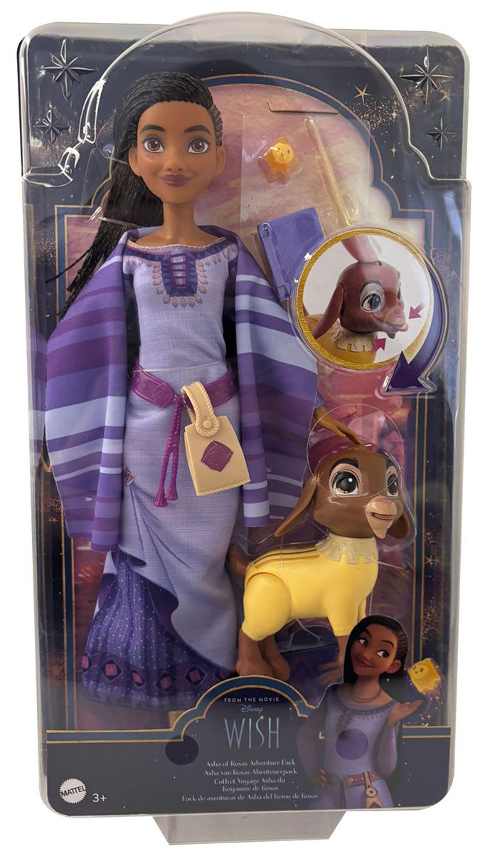 Mattel® Spielfigur Disney Wish Asha von Rosas + TY Beanie Boo´s Slow ...