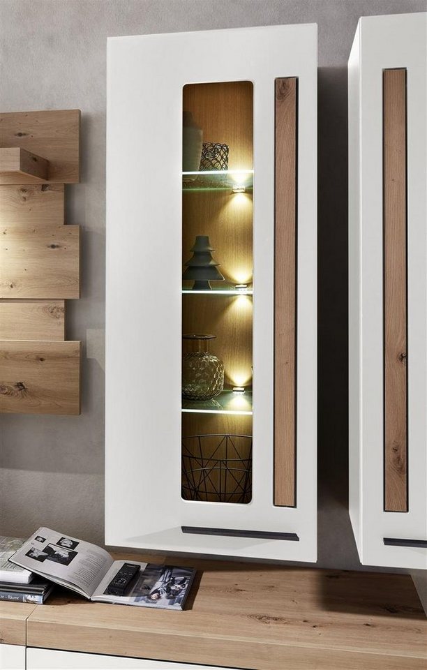 Möbelando Hängevitrine Lewes Moderne Hängevitrine Korpus Aus