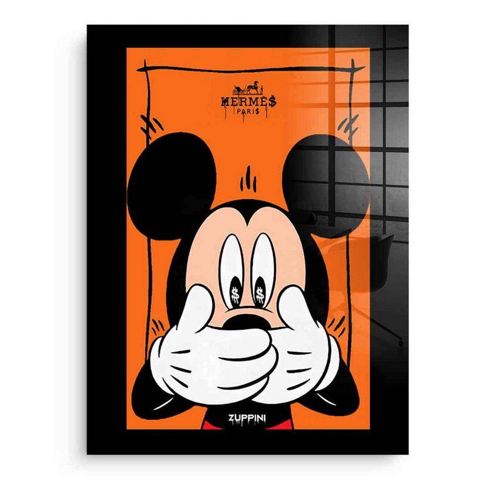 Dotcomcanvas® Acrylglasbild Speechless Mickey Acrylglas